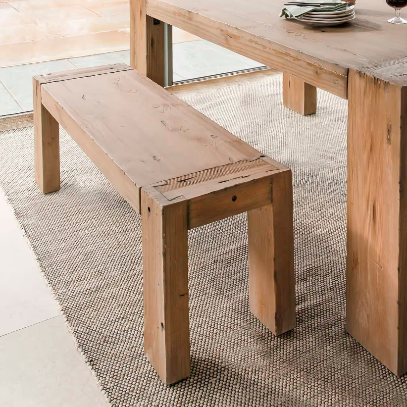 Pine dining bench store