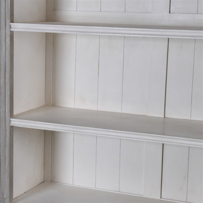 Arya 6 Drawer Display Cabinet with Sliding Glass Door – Silver Mushroom