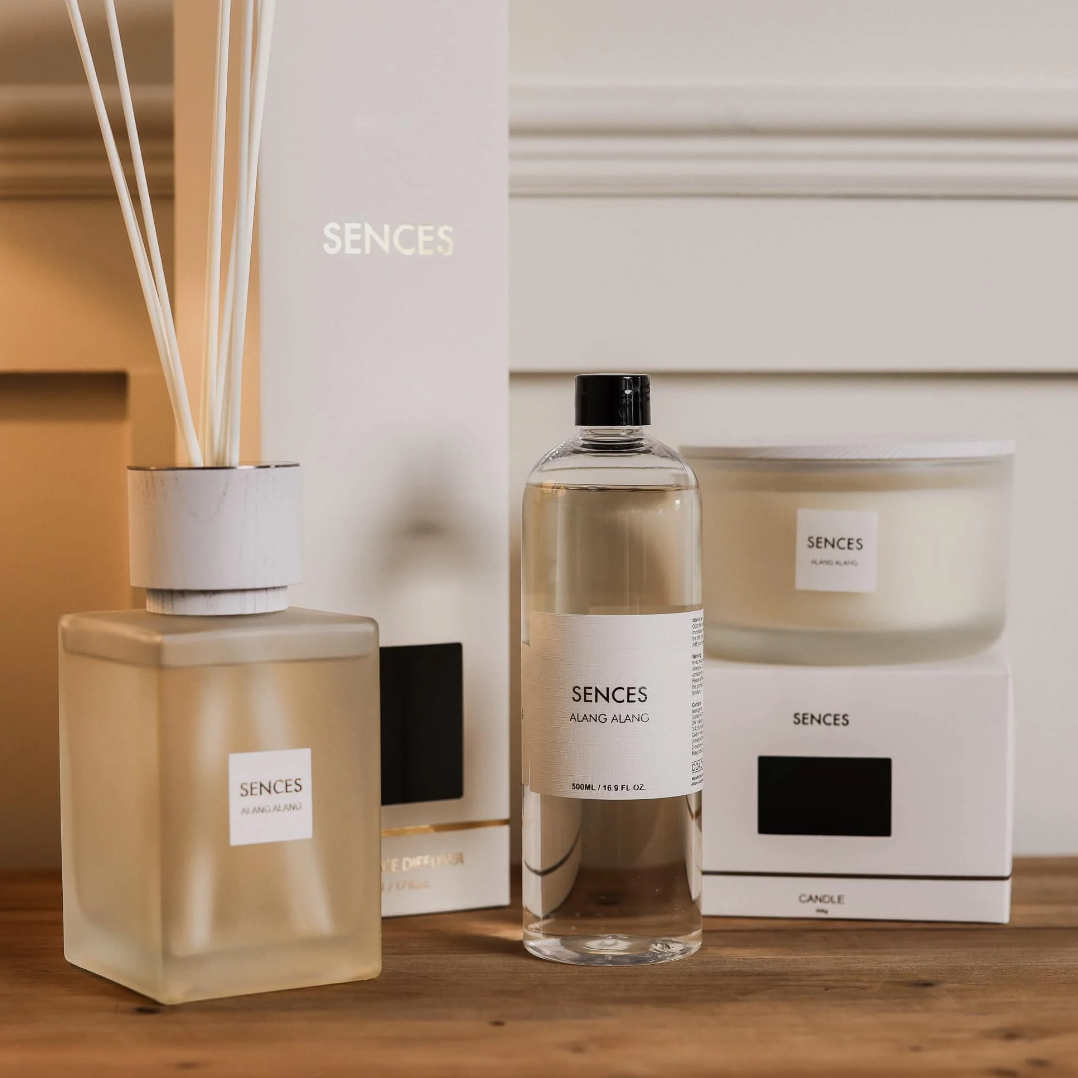 Sences Alang Alang White Reed Diffuser, Candle & Diffuser Refill - Gif ...
