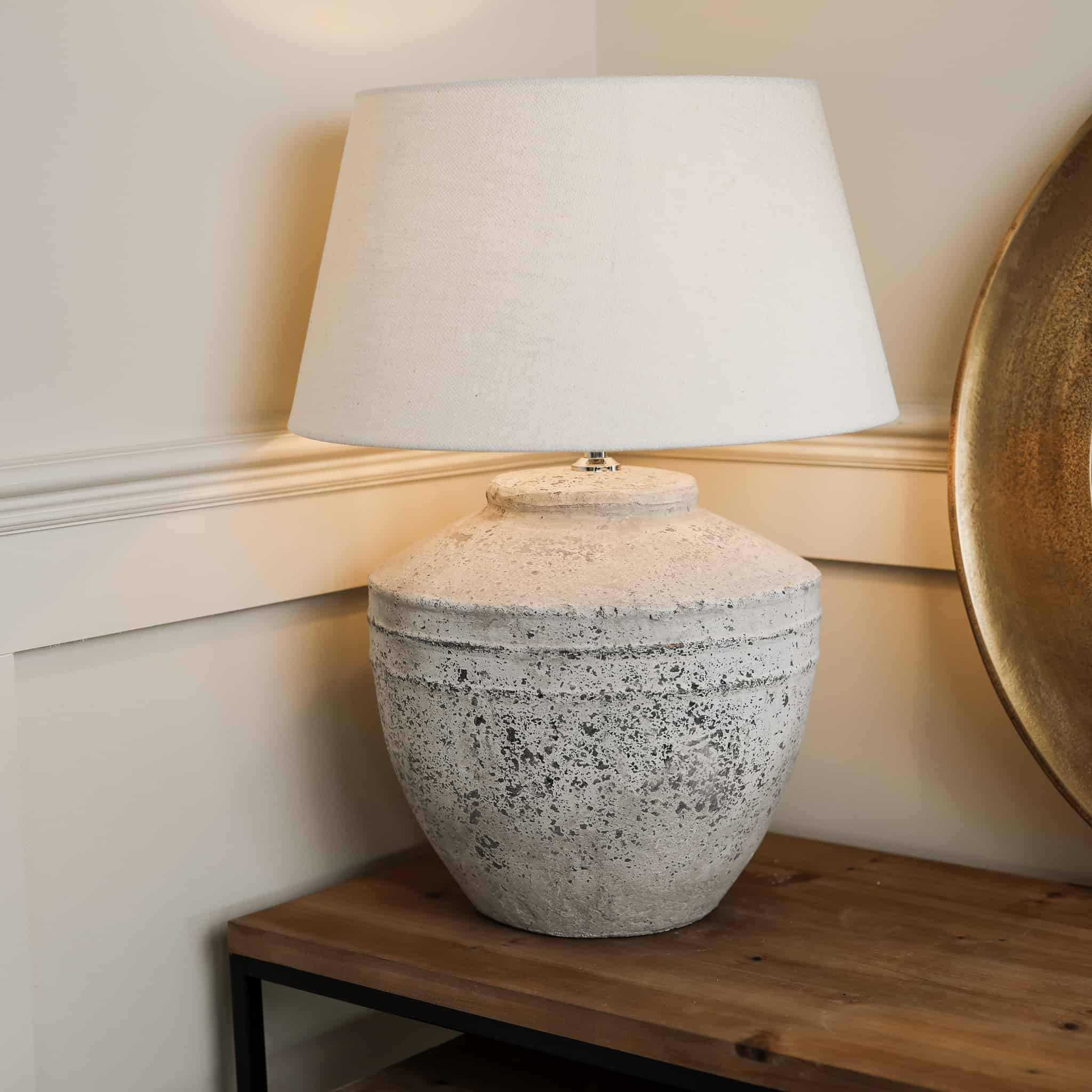 Toba Antique Lamp Base - Grey – Silver Mushroom